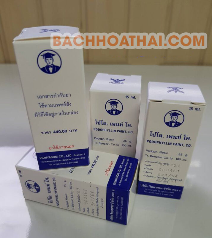 Podophyllin 25 Thái Lan trị sùi mào gà nam nữ - Bách hoá Thái Lan