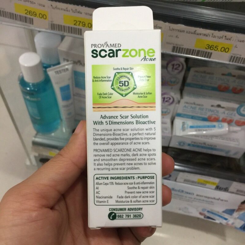 Kem trị sẹo mụn Provamed Scar Zone Acne Cream 5g - Bách hoá Thái Lan