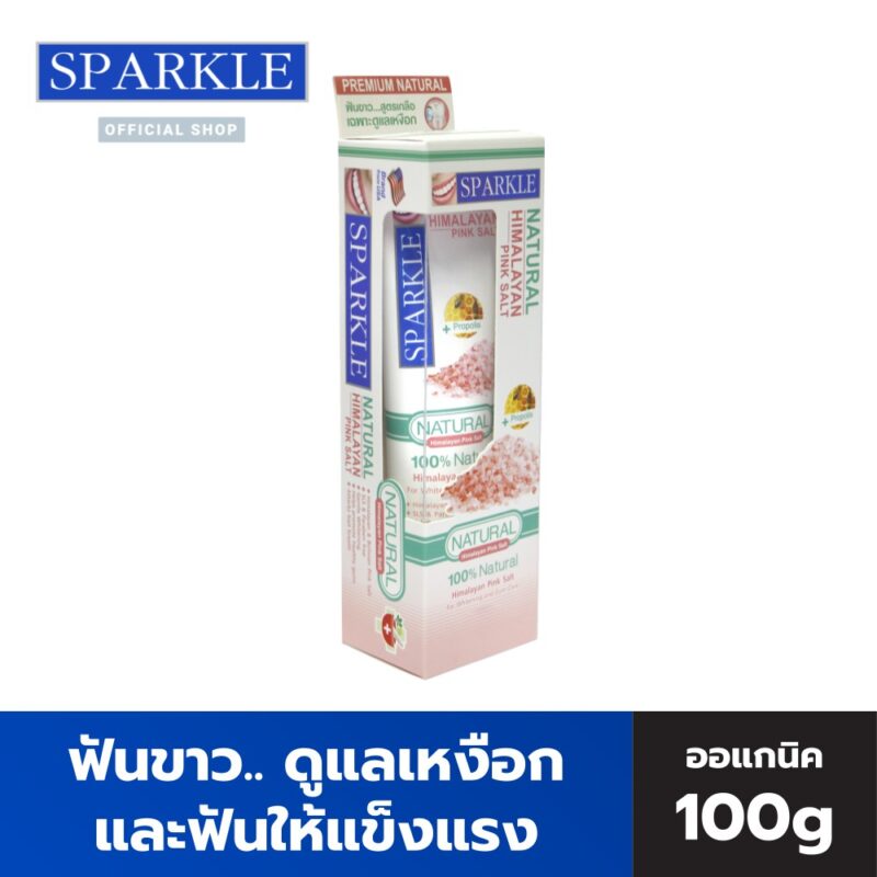 Kem đánh răng SPARKLE NATURAL HIMALAYAN PINK SALT 100g - Bách hoá Thái Lan