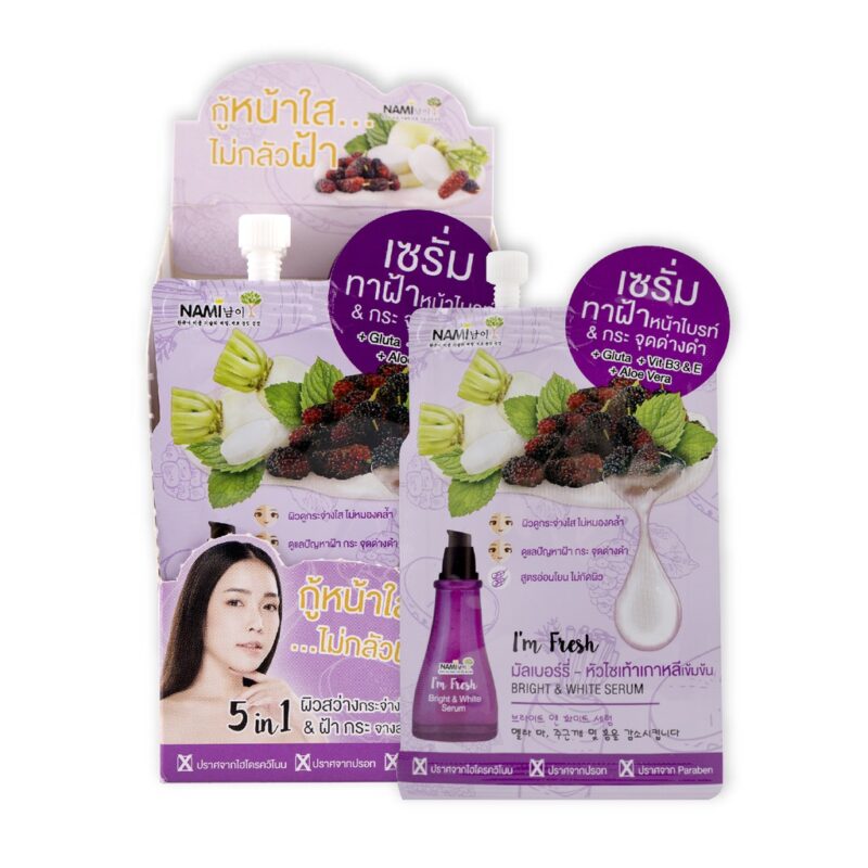 Serum dưỡng trắng da Nami I’m Fresh Bright & White Serum (hộp 6 gói ...